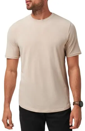 Travis Mathew Cloud Crewneck T-shirt Italian Sand