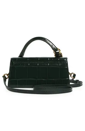 Jacquemus Le Chiquito Long Croc Embossed Leather Convertible Bag