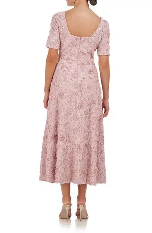 Js Collections Jenni Floral Lace Midi Dress