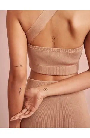 INKED BY DANI Blooming Temporary Tattoos - Black