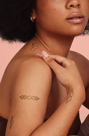 INKED BY DANI Outline Temporary Tattoos - Black