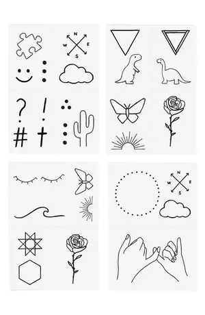 INKED BY DANI Barely There Temporary Tattoos
