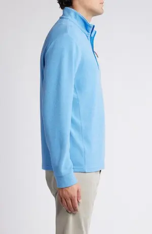 Vineyard Vines Calm Water Quarter Zip Top - Hull Blue
