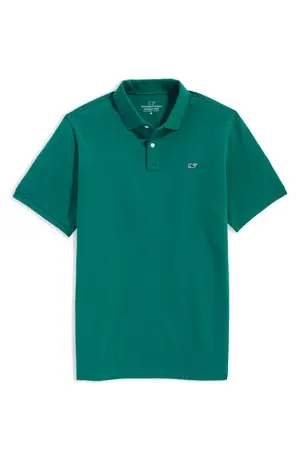 Vineyard Vines Heritage Piqué Polo Turf Green