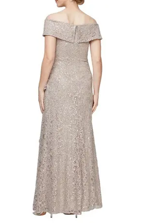 Alex Evenings Sequin Lace Gown
