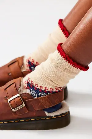 Free People Free People Raggedy Ankle Socks Oatmeal