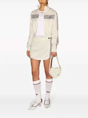 AMBUSH Zip-up Striped Sweatshirt - Neutrals