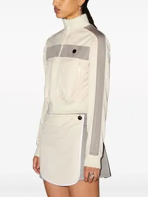 AMBUSH Zip-up Striped Sweatshirt - Neutrals