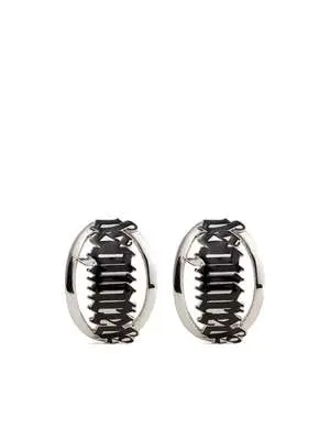 Dsquared2 Logo-plaque Clip-on Earrings - Silver