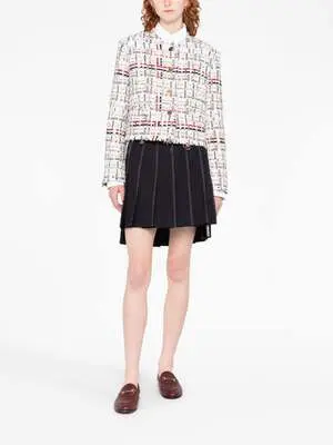 Thom Browne Rwb Stripe Tweed Jacket