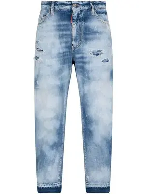 Dsquared2 Bleached Slim-leg Jeans