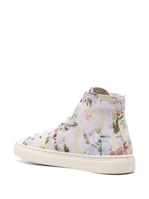 VIVIENNE WESTWOOD Orb-print High-top Sneakers - Purple