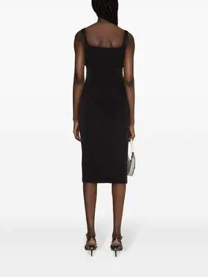 Versace Square-neck Midi Dress