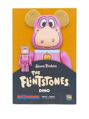 MEDICOM TOY X The Flintstones Dino Be@rbrick 100% And 400% Figure Set - Pink