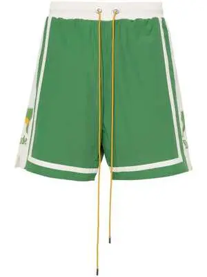 Rhude Colourblock Track Shorts - Green
