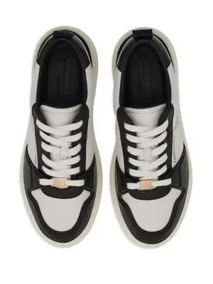 FERRAGAMO Two-tone Leather Sneakers - Black
