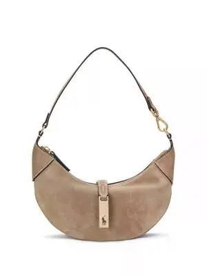Polo Ralph Lauren Mini Polo Id Suede Shoulder Bag