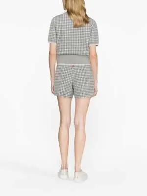 Thom Browne Checked Tweed Track Shorts