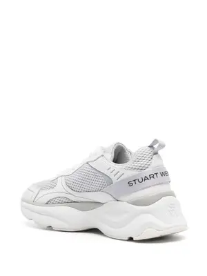 STUART WEITZMAN Logo-patch Chunky Sneakers - Grey