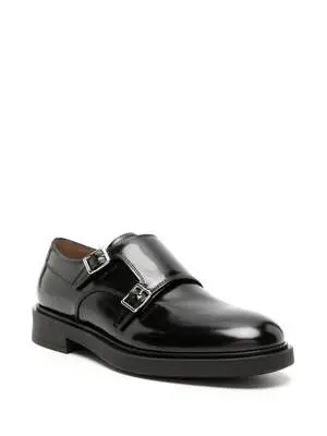 GIANVITO ROSSI Scott Buckled Leather Shoes