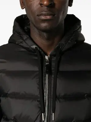 TOM FORD Hooded Knit-paneled Puffer Jacket