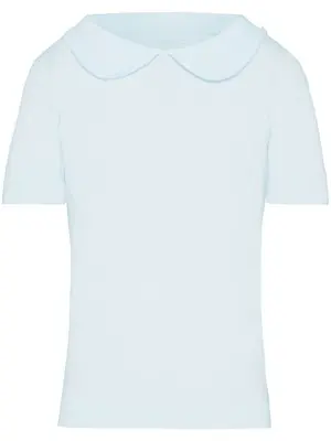MAISON MARGIELA Wool-cashmere Blend Top - Blue