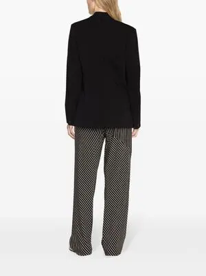 FORTE_FORTE Tailored Single-breasted Blazer - Black