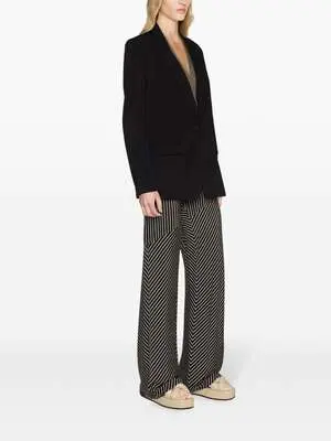 FORTE_FORTE Tailored Single-breasted Blazer - Black