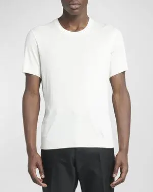 TOM FORD Men & Apos;s Short-sleeve Crewneck Sweater Optical White