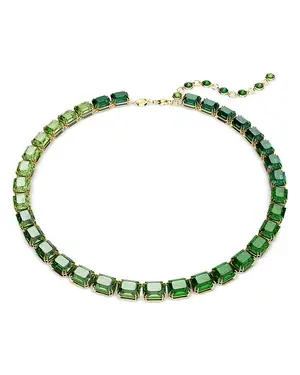 SWAROVSKI Millenia Collar Necklace - Green/gold