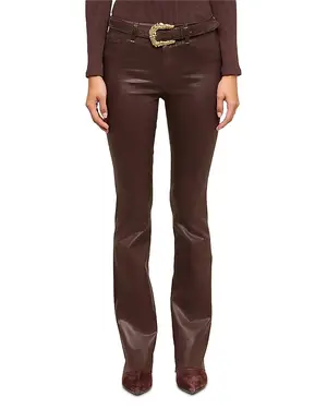 L'Agence L'agence Ruth High Rise Straight Jeans Dark Java