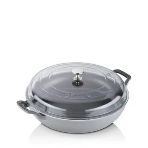 STAUB 3.5-quart Braiser With Glass Lid - Graphite
