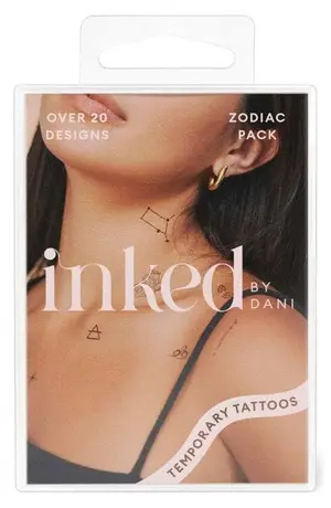 INKED BY DANI Air Zodiac Temporary Tattoos - Black