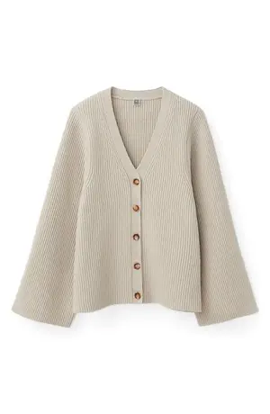 TOTEME V-neck Rib Cardigan