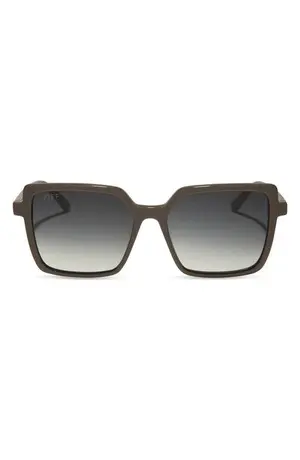 DIFF DIFF Esme 53mm Square Sunglasses Grey Gradient