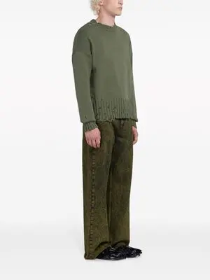 Marni Marble-dyed Wide-leg Jeans