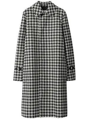 Burberry Houndstooth Twill Car Coat