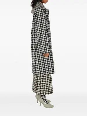 Burberry Houndstooth Twill Car Coat