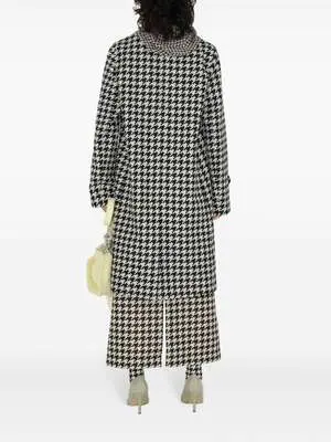 Burberry Houndstooth Twill Car Coat