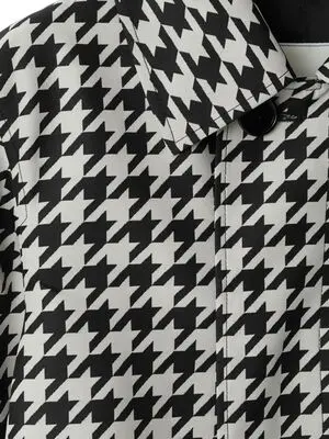 Burberry Houndstooth Twill Car Coat