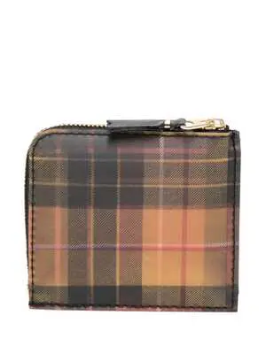 Comme Des Garçons Tartan Check Wallet - Red