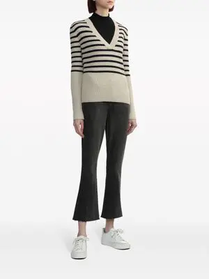 A.p.c. Striped Ribbed-knit Jumper