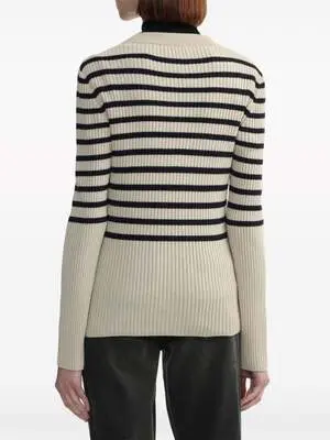 A.p.c. Striped Ribbed-knit Jumper