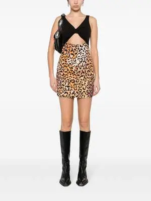 Just Cavalli Leopard-print Mini Dress