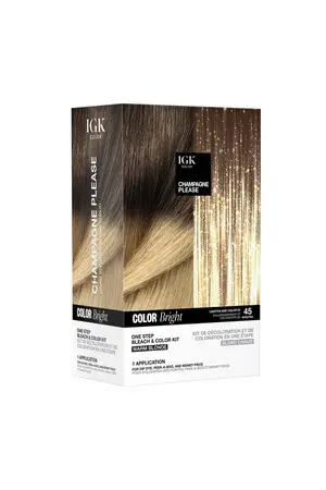 IGK Color Bright One Step Bleach &amp Color Champagne Please Warm Blonde - Aqua