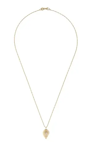WHITE/SPACE Kenna 14k Gold Pearl, Diamond Pendant Necklace