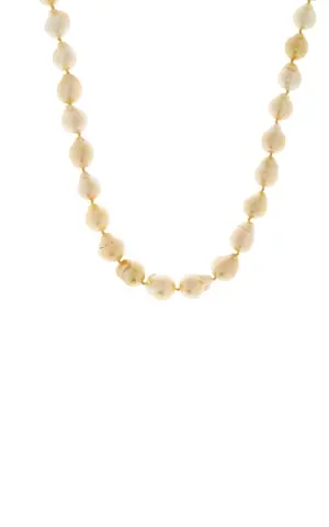 WHITE/SPACE Beatrice 14k Gold Baroque Pearl Necklace