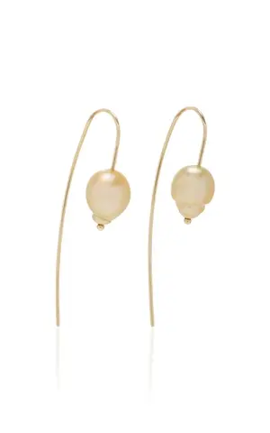 WHITE/SPACE Nova 14k Gold Baroque Pearl Earrings