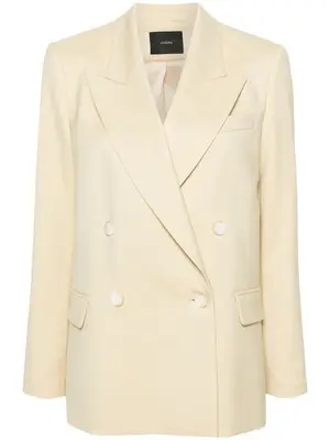 JOSEPH Jaden Double-breasted Blazer - Neutrals