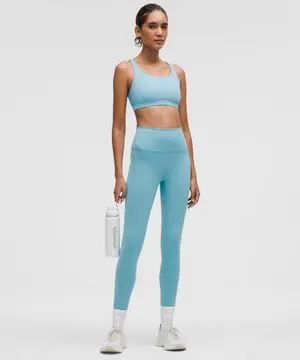 Lululemon Wunder Train High-rise Tight With Pockets 28 - Washed Blue